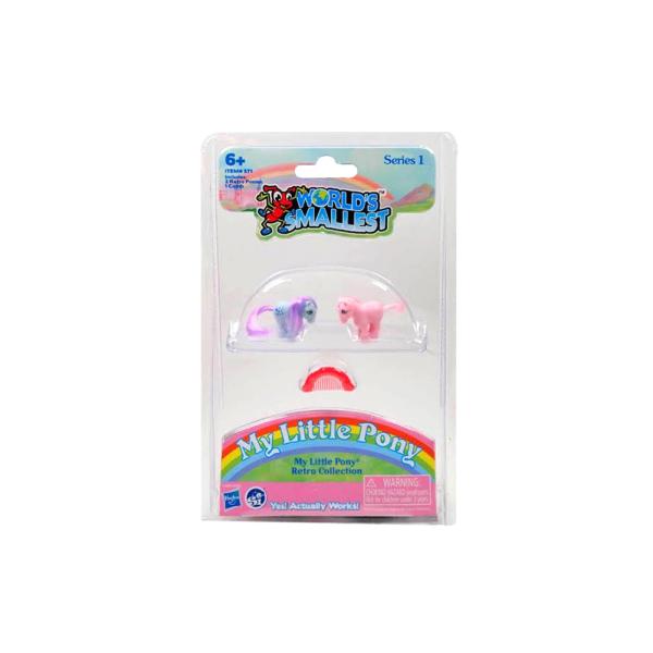 Super Impulse社　USA　2019年クラシックトイをミニチュアサイズのフィギュアとして展開する「 WORLD’S SMALLEST 」シリーズ人気キャラクター、マイリトルポニーの1980年代オリジナル版のキャラクターカラーをイメ...