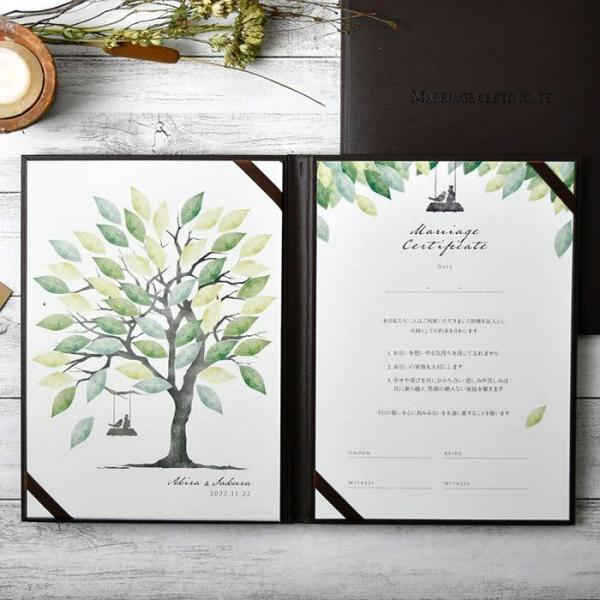結婚式 結婚証明書 ゲスト参加型 サイン式 ウェディングツリー