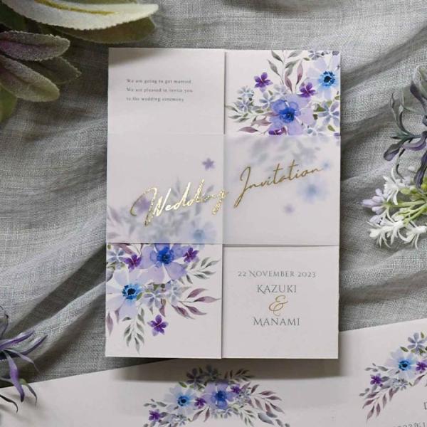 結婚式 披露宴 招待状 フラワー ウェディング ブライダル