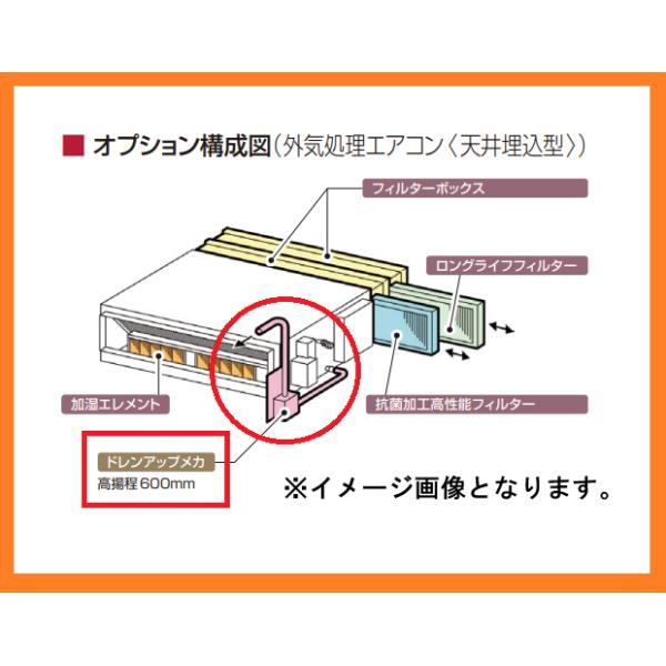 ※ご注文前に「販売条件」「お買い物ガイド」のご確認をお願いいたします。発送番号：0398商品：外気処理エアコン用ドレンアップメカメーカー：日立型番：DU-280KF2状態：N　新品未開封　箱に保管汚れがございます。外付けタイプとなります。最...