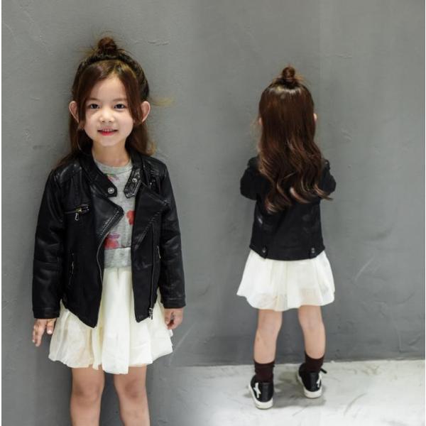 ライダース ジャケット キッズ 本革 大きいサイズ シングル ダブル 立ち襟 バイク ジャケット 革ジャン ライダースジャケット 秋 冬 アウター ブルゾン ジャケット ジャンパー スタジャン レザージャケット素材： PUレザーカラー：ブラ...