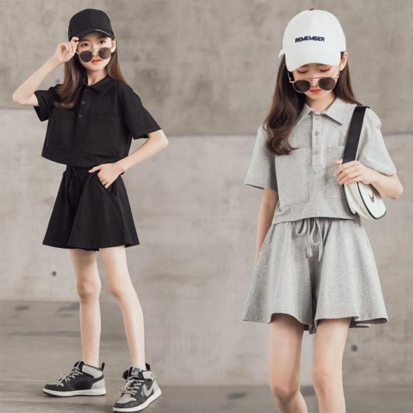 女の子ジャージ セットアップ キッズ半袖 Tシャツ スカート 夏2点セット スウェット 可愛い 子ども スポーツウェア■素材：綿混■セット内容： Tシャツ＋スカート■サイズ：120   オススメ身長110cm130   オススメ身長120c...