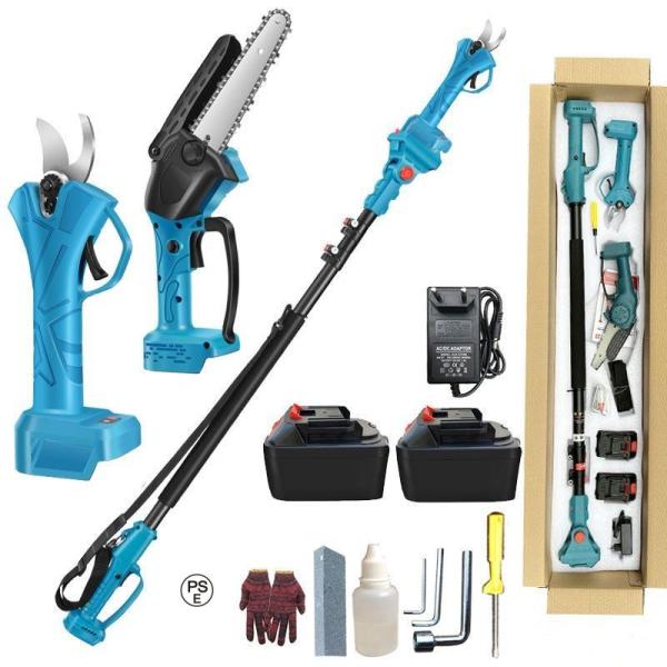 注意：商品は註文オプションにより出荷されます！！！！チェーンソーを発注するだけでは、延長レバーはついていません。商品がアップグレードされたため、画像と若干異なる場合がございます。詳細は商品の1枚目の画像に準拠します。【一台四役】商品紹介のビ...