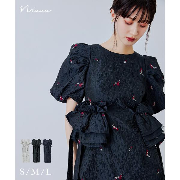 【商品名】ブロッサムフリルドレス パーティードレス 結婚式 花柄 フラワー 刺繍 ジャガード Iライン パフスリーブ 袖あり 半袖 お呼ばれ パーティー 二次会 披露宴詳細は▼「商品情報をもっと見る」▼でご確認下さい。