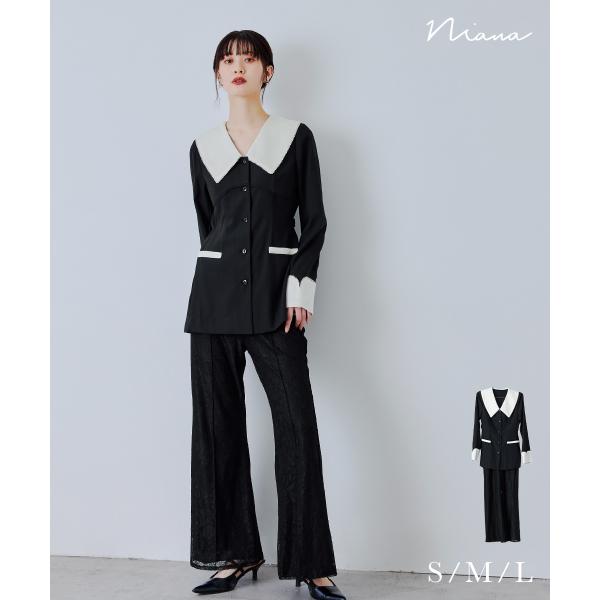 【商品名】コントラストカラーセットアップドレス パーティードレス 結婚式 パンツドレス 2点セット セパレート レース フレア 長袖 お呼ばれ パーティー 二次会 披露宴詳細は▼「商品情報をもっと見る」▼でご確認下さい。