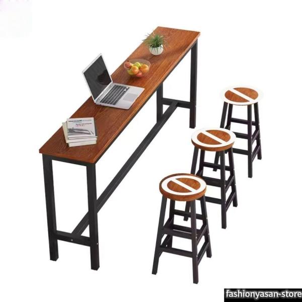 カウンターキッチン カウンターテーブル 長さ200cm，Gguwug長テーブ バーカウンター ハイテーブル バーテーブル滑りにくい足付き玄関テーブル組み立て簡単 省スペースお洒落 シンプル バーカウンター丈夫で安定耐摩耗性があり高さ100C...