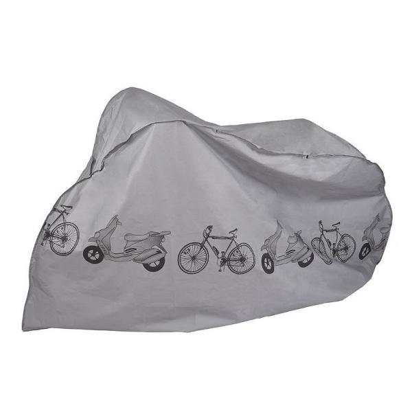 自転車や原付きバイクの目かくしにもなりますので盗難防止にも役立ちます。マチの部分はミシンで縫っていますので以外にしっかりしたものです。強く防水性があり、また紫外線防止（防UV)、耐久性もあります。素材は薄くて丈夫な防水ポリエステルを使用。雨...