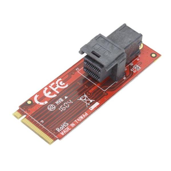 マザーボード上のM.2コネクター（PCIe×4）にIntel U.2 2.5インチSSD等の新世代U.2 NVMeSSDをM.2キーに変換し接続可能！仕様および特徴      ・PCIe-NVMe U.2 2.5 "SFF-8639をメイン...