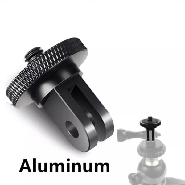 三脚用スクリュー（1/4スレッド）が使用できるデジカメや、ビデオカメラをハウジングマウントに取り付けることができるアダプターです。アルミ製なので頑丈です。アルミ変換アダプターと、カメラの間にゴム製の仕切りが付き、カメラ保護＆滑り止めに役立ち...