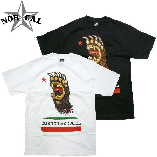 NORCAL(ノーカル)の“SCREAMING CLAW”プリントTシャツです。サンタクルーズのスクリーミングハンドを書いたジム・フィリップスがなんと自らパロディーしたその名もスクリーミングクロー！NORCAL(ノーカル)でお馴染みの熊のハ...
