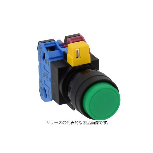 在庫品　IDEC　HW1B-M210G　φ22 HWシリーズ 押ボタンスイッチ 突形 モメンタリ形　接点構成1a　緑（G）