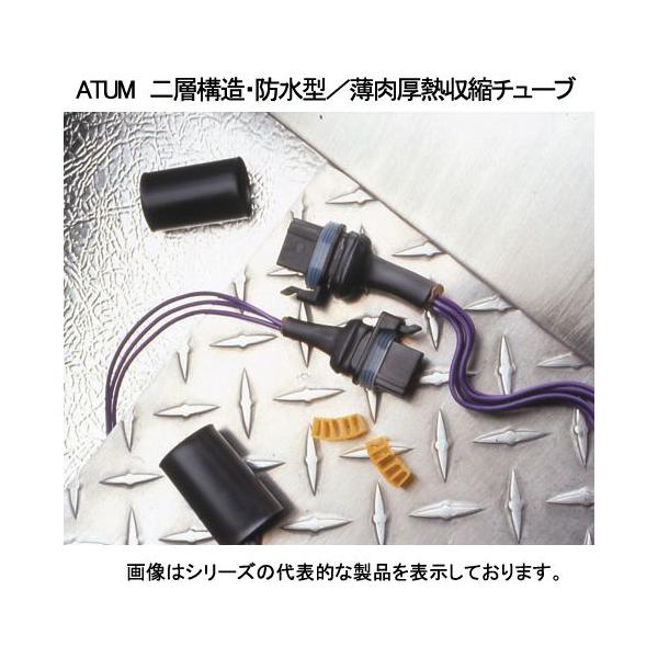 レイケム　ATUM-19/6-0-STK（カット品1.2m）　黒色　接着層付き　防水熱収縮チューブ　19.0→6.0mm