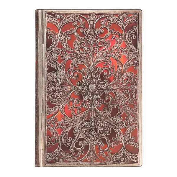 ペーパーブランクスの美しいデザインはそのまま。軽快なソフトカバーを採用した「FLEXIS」シリーズです。「ガーネット」は、銀線細工をモチーフとした「シルバーフローラル」シリーズの新色です。銀線細工とは、銀箔を型で抜き、その表面に線を入れるこ...