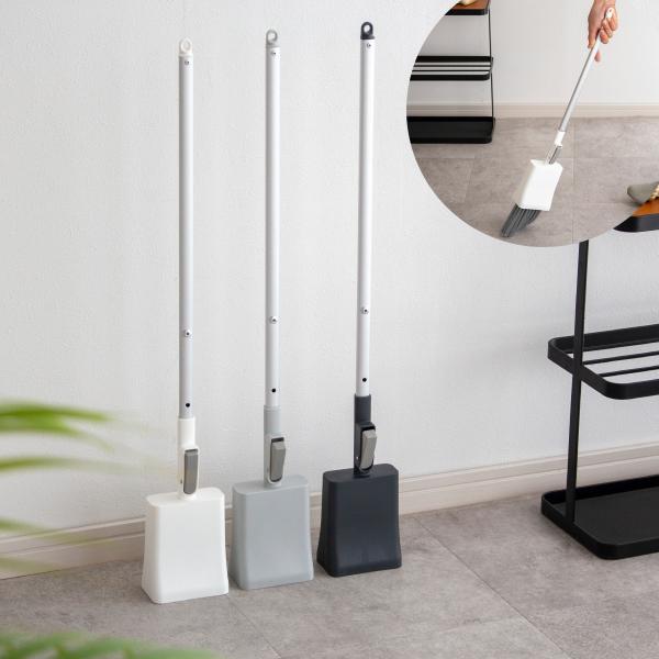 ●自立するから収納いらずのスマートな立つほうき。●スイッチボタンを押すとカバーが上下し、穂先の長さを調節できます。●穂先をカバーの中に完全に収納させると、ほうきを自立させることができます。●穂先が隠れるので、リビングや玄関などに出しっぱなし...