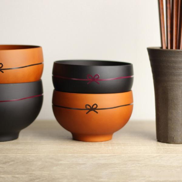 ▼カテゴリー茶碗 食器 器▼色ブラウン（茶色）/ブラック（黒色）▼形状おしゃれ かわいい▼ギフト用途結婚祝い 出産祝い お祝い ペア セット プレゼント▼別表記結び椀 おわん 味噌汁椀 おすすめ 縁起がいい 食器洗浄機対応 BISQUE ビスク