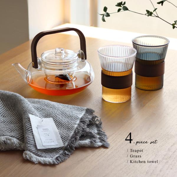 ▼カテゴリーティーポット ガラスポット ガラスティーポット 耐熱ガラスポット ティーウェア カップ 耐熱カップ 耐熱ガラスカップ コップ タオル キッチンタオル キッチンクロス ウォッシュタオル ループタオル ハンドタオル 食器セット ペア...