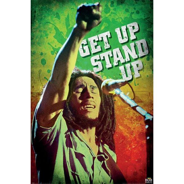 「レゲエの神様」と呼ばれたジャマイカ出身のレゲエミュージシャン。【英文タイトル】 Bob Marley(Get Up Stand Up)【サイズ】 91.5 × 61.0 cm【適合ポスターフレームサイズ】 WG サイズ●ポスターは全て著作...