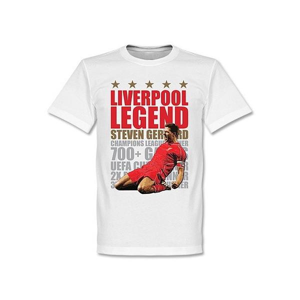 英国発のフットボールウェアブランド『RE-TAKE』（リテイク）。リバプールの生ける伝説、スティーブン・ジェラードのＴシャツ。ゴール後の印象的なセレブレイトパフォーマンスがプリントされた、ファン必見の一枚！※背面は無地デザイン※日本未発売商...