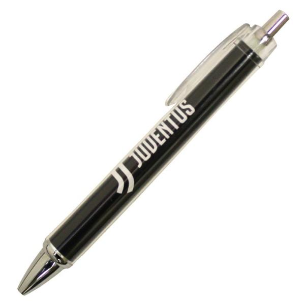 ユベントスのオフィシャルボールペン。ブラックスケルトンのボディにエンブレムが入ったデザイン。※日本国内オフィシャルライセンス商品■サイズ：約13.5cm※モニターの発色具合によって実際のものと異なる場合があります。
