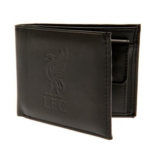 リバプール のオフィシャル レザーウォレット。柔らかなPUレザーを使用し、表面にはさりげなく型押しエンブレムが入ります。収納部分は、札入れ×2、カードポケット×3、スリーブポケット×2、小銭入れ×1の計8ヶ所。※日本未発売商品■サイズ：9....