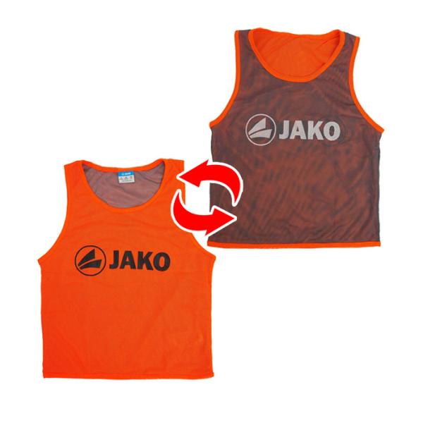 レバークーゼン、シュトゥットガルトなど、ブンデスリーガチームをサポートするドイツの総合スポーツブランド『JAKO/ヤコ』のトレーニングギア。トレーニング時のマストアイテム、瞬時に切り替え可能なリバーシブルタイプのビブス 幼児用サイズ。【商品...