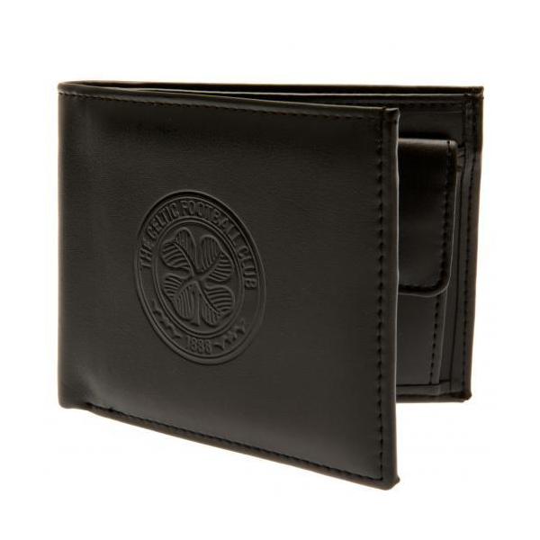 セルティックのオフィシャル レザーウォレット。柔らかなPUレザーを使用し、表面にはさりげなく型押しエンブレムが入ります。収納部分は、札入れ×2、カードポケット×3、スリーブポケット×2、小銭入れ×1の計8ヶ所。※日本未発売商品■サイズ：9....