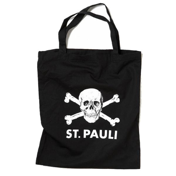 ザンクト・パウリ オフィシャルグッズ。クラブを象徴するスカルロゴとチーム名が入ったトートバッグ。ちょっとしたお買い物や、お散歩などの際に便利なエコバッグです。良質なバウムウール（コットン）を使用。カバンなどに常時閉まっておけば、いざというと...