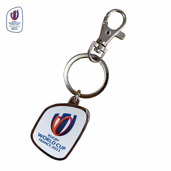 ラグビーワールドカップ2023 フランス オフィシャル キーホルダー。大会公式ロゴがデザインされたメタル製キーホルダー。色々なモノにつけて、カスタマイズをお楽しみ下さい！■サイズ：全長10.5cm×3.5cm■素材：亜鉛合金■生産国：中国※...
