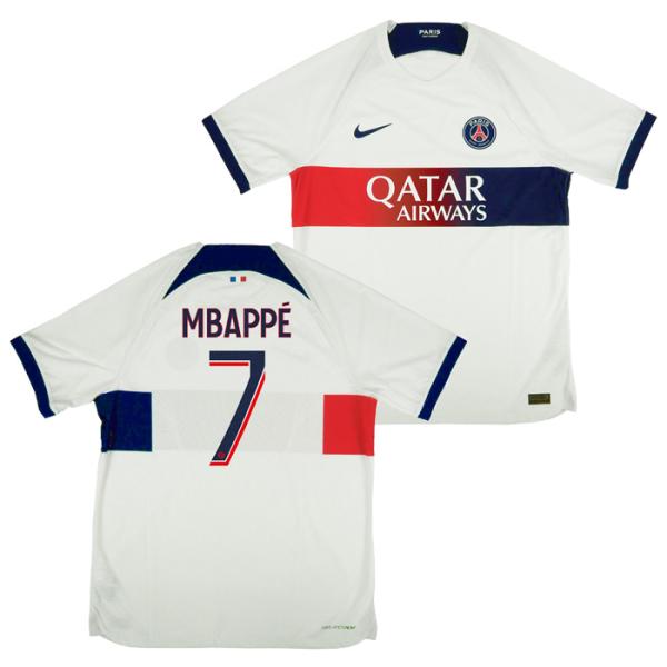 従来のヴェイパーニット素材を進化させた高品質な吸汗速乾性素材を使用した選手着用オーセンティックモデル。パリ・サンジェルマン 23-24 シーズン アウェイ ユニフォーム。フランス代表キリアン・エムバペのオフィシャルネーム＆ナンバー入り。■商...