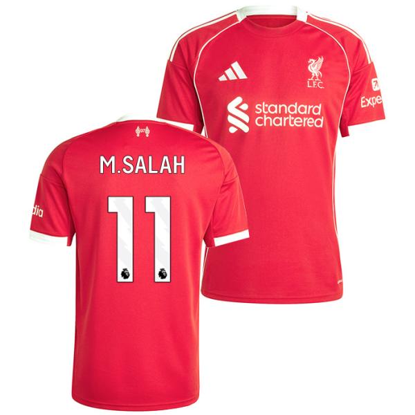 リバプール 2025-26 シーズン ホーム ユニフォーム。キットサプライヤーがadidasへ変更となったNEWモデル！エジプト代表 モハメド・サラーのオフィシャルネーム＆ナンバー付き。■商品仕様・レプリカユニフォーム(13,200円[税込...