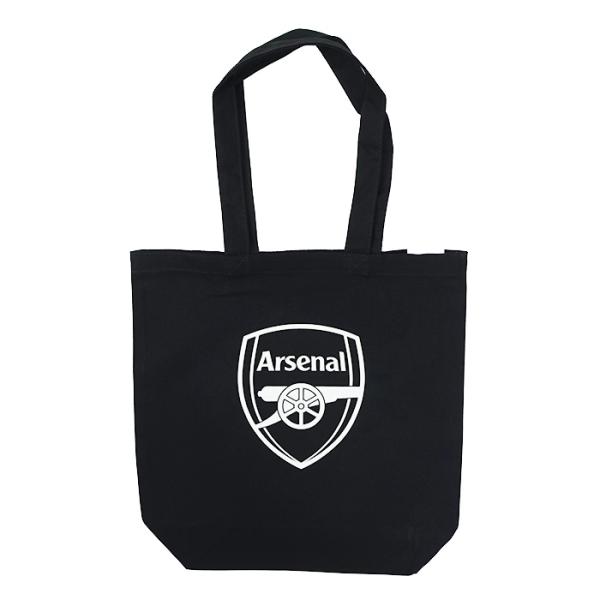 アーセナルのオフィシャルトートバッグ。エンブレムが入ったシンプル・イズ・ベストなデザイン。ピスネーム付き。ちょっとしたお出掛けやエコバッグなどに最適なサイズ感が◎！■サイズ：37.0cm×34.0cm■素材：コットン100%※モニターの発色...