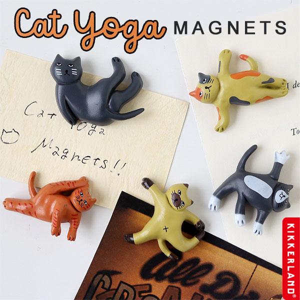 ヨガポーズをどや〜！ときめる、ネコのマグネットです♪三角のポーズや、足上げのポーズなど、頑張ってヨガをする姿と、なんとも言えないユニークな表情に癒されちゃう！冷蔵庫やホワイトボード、ロッカーや黒板にピタッとくっつけてくださいね。ぱっと目を引...