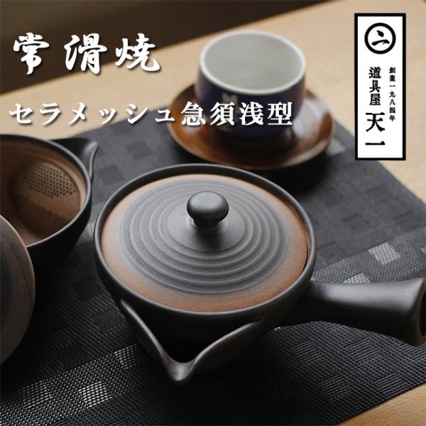 1000年以上の歴史を持つ常滑焼。常滑の土は水と相性が良くまろやかな味わいのお茶になります。こだわりの形と素材がお茶が美味しくなる秘密。本体と同じ土を使って作ったセラメッシュ網は金属特有の金気がなくお茶の味を邪魔しません。また急須の内部全体...