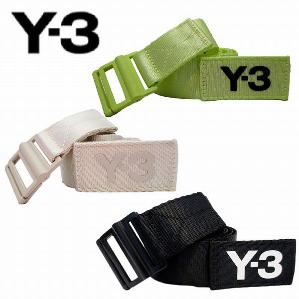 クラシック ロゴ ベルト ブラック 黒 クリアブラウン ライム 黄 Y-3ロゴ メタルバックル シンプルデザイン メンズ レディース 男女兼用 ユニセックス 定番 収納袋付き 国内正規品 ギフト