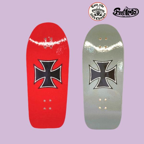 Feel Irie × Tacoride＜Tacoride　シグネチャーモデル＞FeelIrieオリジナルモールドを使用して作った木製デッキです。ウィールベース、キックの長さ、テールの長さ、使用感などオールドスクールデッキの特徴を再現するこ...