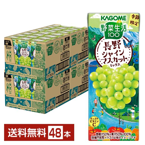 かごめ 野菜 生活 フルーツ ミックス ジュース 長野 シャインマスカットミックス KAGOME vegetable fruit mix 紙パック注文件数が大幅に増えるセール時等は、配送が遅れる場合があります。当店からの「ご注文確認メール」...