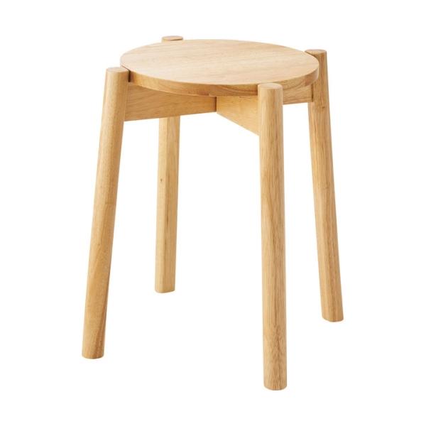 天然木のぬくもりを感じる北欧風デザインの「helppo」シリーズより、シンプルで色々なシーンで活躍するスツールが登場しました。木目を活かしたデザインと、エッジを極力落とした丸みのあるフォルムが優しい印象を与えます。カラー：ナチュラルサイズ：...