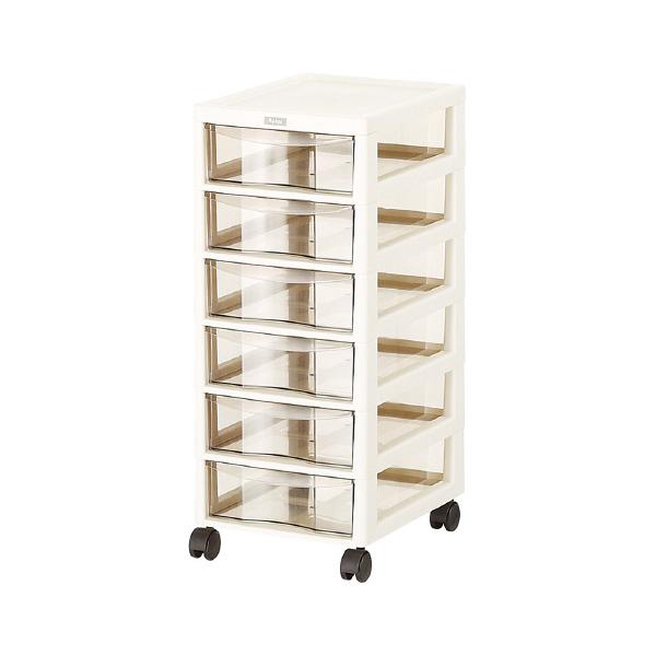 ●タイプ/A4タテ 深6段 ●サイズ/W270×D345×H648(598)mm ●引出内寸法/W223×D316×H78mm ●色/アイボリー ●キャスター付き ●見出しシール ●材質/本体:PP、引出し:PS、キャスター:PP(鉄芯入り...