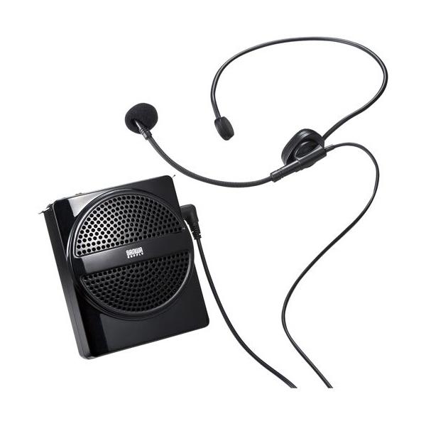 両手が自由に使えるハンズフリー拡声器スピーカー。超小型軽量で身に付けて拡声できるポータブルタイプ。