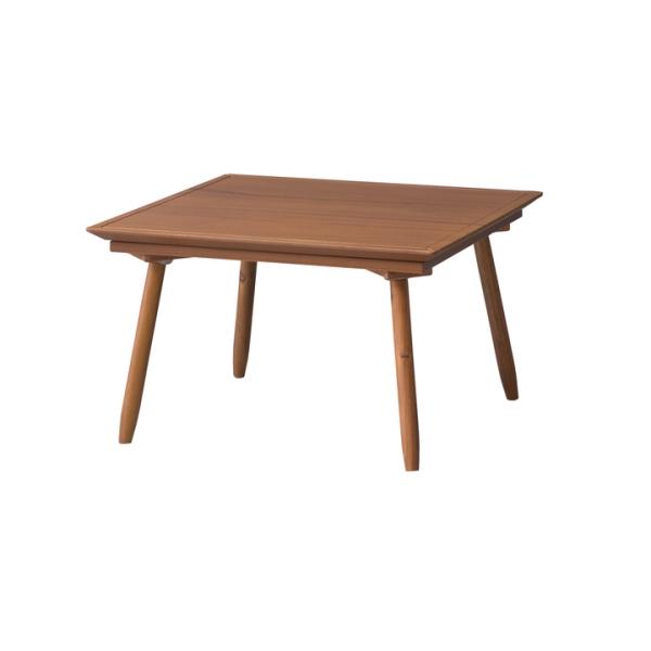 一人使いにちょうど良いコンパクトなコタツテーブル。天然木の風合いや天板のラインなどシンプルでシャープな印象のテーブルです。カラー：ライトブラウンサイズ：W60×D60×H36.5スペック：天然木化粧繊維板(アカシア) 天然木(ラバーウッド)...