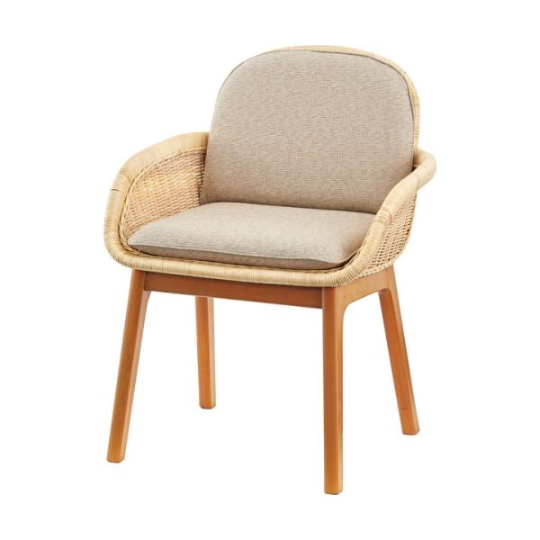 カラー：ナチュラルサイズ：W56×D55×H78×SH47.5スペック：ラタン 天然木(ミンディ) ラッカー塗装 ポリプロピレン ポリエステル原産地：インドネシア