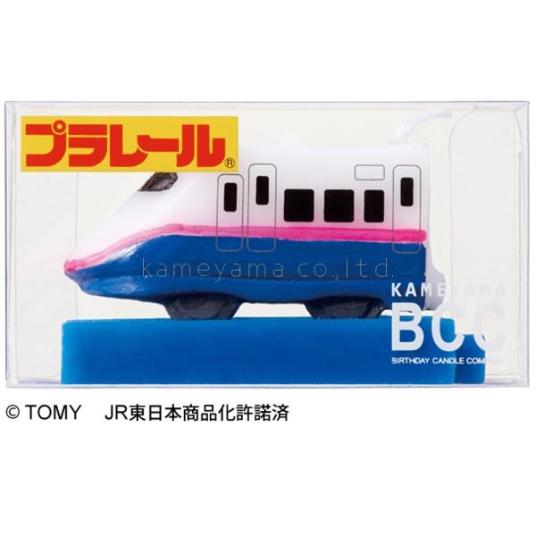 子どもの心も、大人の心もガッチリつかんで離さないプラレール。ケーキの上にお気に入りの電車を飾ってオリジナルケーキをつくれば、愉しいイベントが更に盛り上がること間違いなし！プラレールそっくりにデフォルメされた電車キャンドル＋プラレールの象徴「...