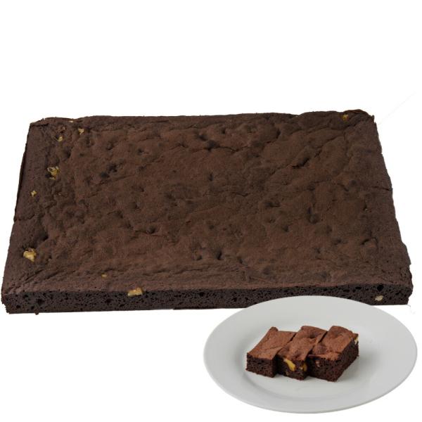 カット数の選べるシートケーキ   ケーキバイキング パーティー デザートに！カットなし、30,48,60,72,96,120からお好きなカット数をお選びください。 細かくカットしてパフェやデザート盛りにも使えるクルミ入りチョコレート焼き菓子...