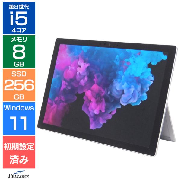 【主な仕様】Microsoft Surface Pro6Wi-Fiモデル●OS　Windows11 Pro●CPU　第8世代 Core i5 4コア●メモリ　8GB●ストレージ　128GB SSD●光学ドライブ　なし●ディスプレイ　12.3...