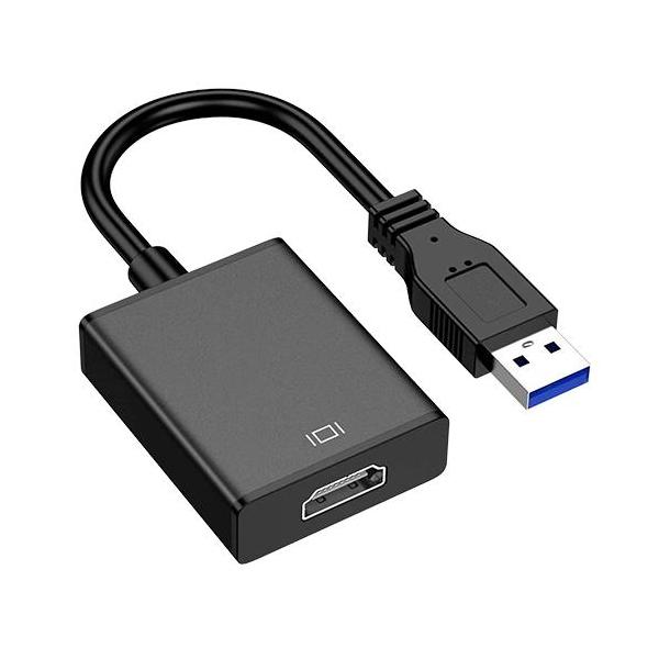 当製品はUSB3.0→HDMI単方向変換アダプターです。入力側端子：USB Aタイプ 3.0,出力側ポート：標準HDMI寸法：3.8*5.3*1.55cm【1080P高清】Windows Windows 7.8.10.XP のシステムに対応...
