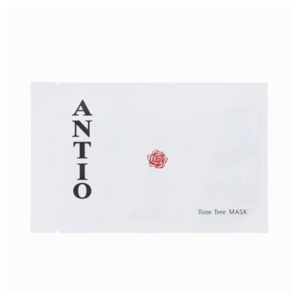 ANTIO ローズツリーマスク　10枚セットとろみのあるエッセンスを含んだ高密着シートマスク。センチフォリアローズの華やかな香りでスキンケアタイムをお楽しみいただけます。セラミド（保湿成分）を配合し、肌にうるおいを与えます。シンプルな処方設...