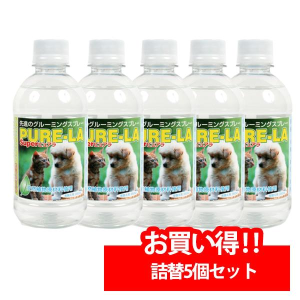 いつも使う物だから・・・まとめ買いでお買い得なセット販売!!・天然植物エキスを使った消臭スプレー。涙やけ、耳掃除、ブラッシング、スキンケアなどのデイリーケアにもおすすめです。■詰め替え：350ml×5個■主成分：パントテン酸（ビタミンB5）...