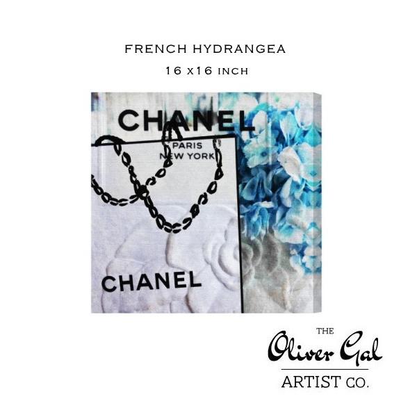 ブランドOliver Gal（オリバー・ガル） デザインFRENCH HYDRANGEA スタイル11608 サイズ16×16インチ（40.6cm×40.6cm） オリバーガルの絵がお部屋にあるだけでスタイリッシュに激変！！セレブやお洒落女...
