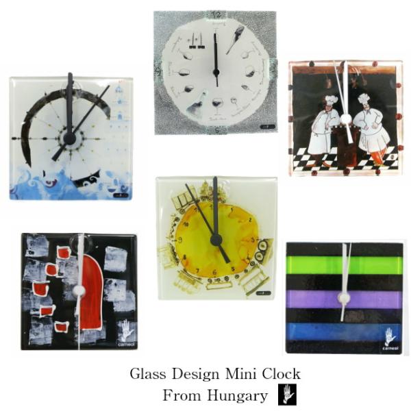 商品名グラスクロック/アデル・キス 材質：ガラス 原産国：ハンガリー サイズ：13×13cm ムーブメント：ドイツ製 保証期間：1年 グラスデザイナーB.Arki監修の芸術的でステキなウォールクロック♪ガラスを貼り付けた凹凸が、なんとも可愛...