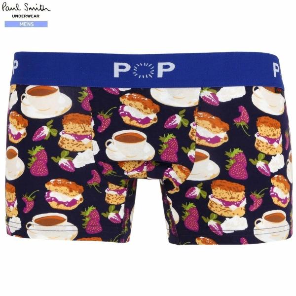 商品名：POP "Tea Time" ローライズ ボクサーパンツ LOWRISE BOXERブランド：Paul Smith生産国：中国サイズ：表記サイズーMウエスト76〜84cm表記サイズーLウエスト84〜94cm素材：身生地：綿95%　ポ...